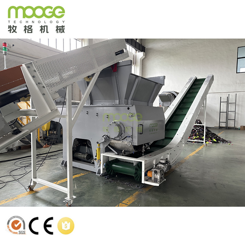 VS Series Single Shaft Shredder for Thick-Wall Pipes and Tough Plastic ...