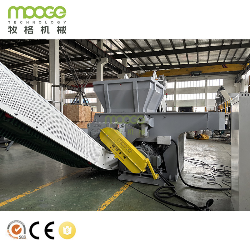 VS Series Single Shaft Shredder for Thick-Wall Pipes and Tough Plastic ...